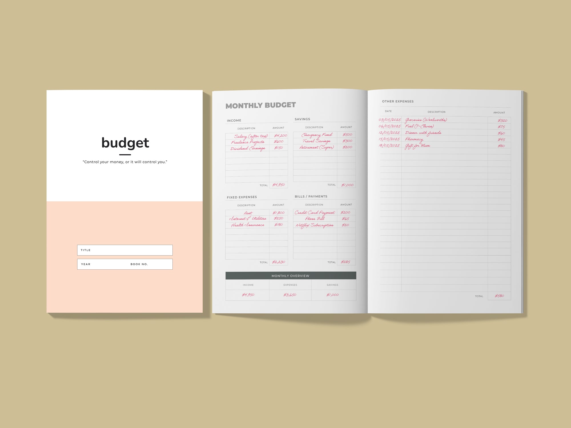 The Money Mastery Bundle | Pack of 3 – Journally