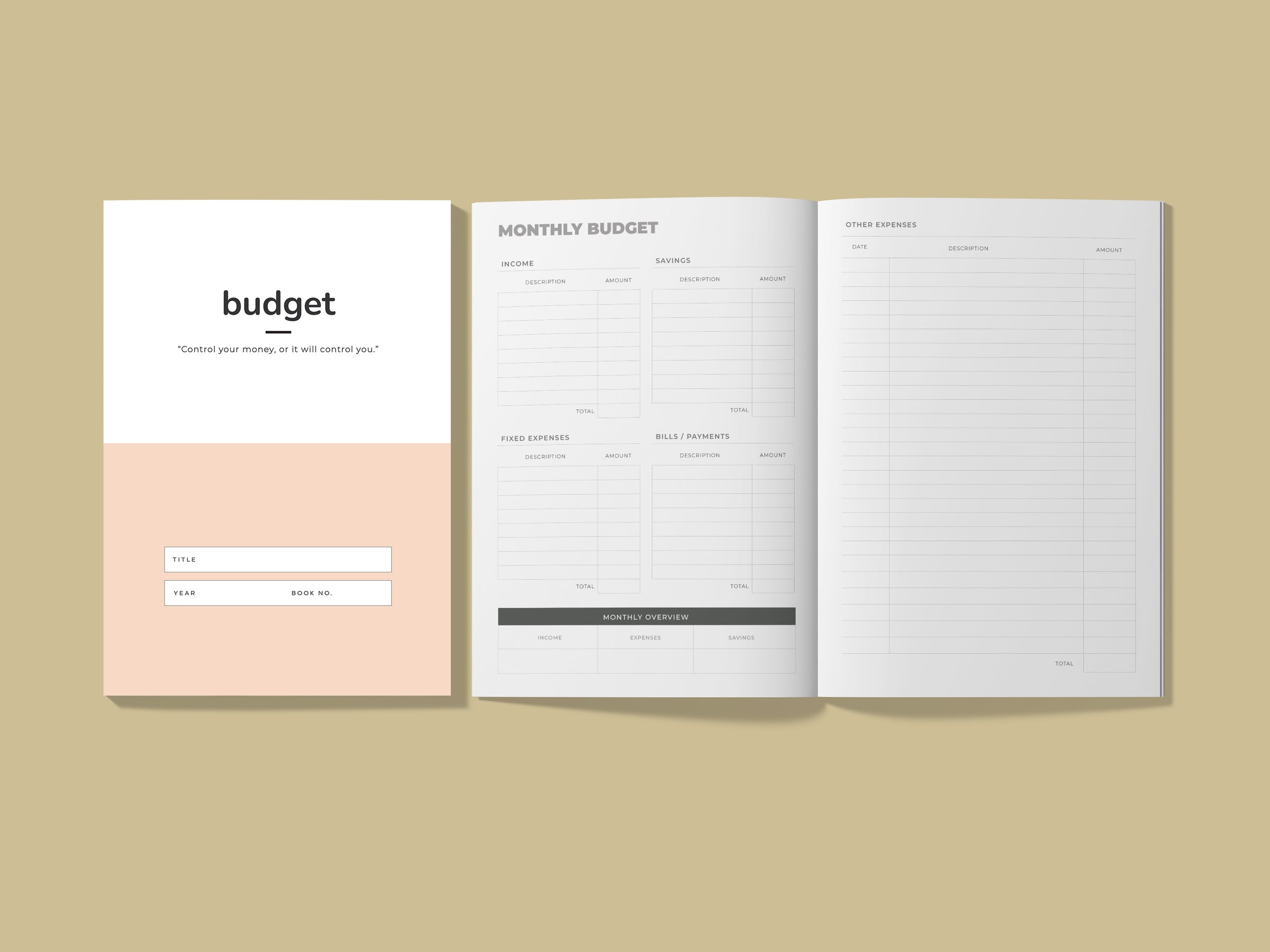 Budget planner | A5 Notebook – Journally